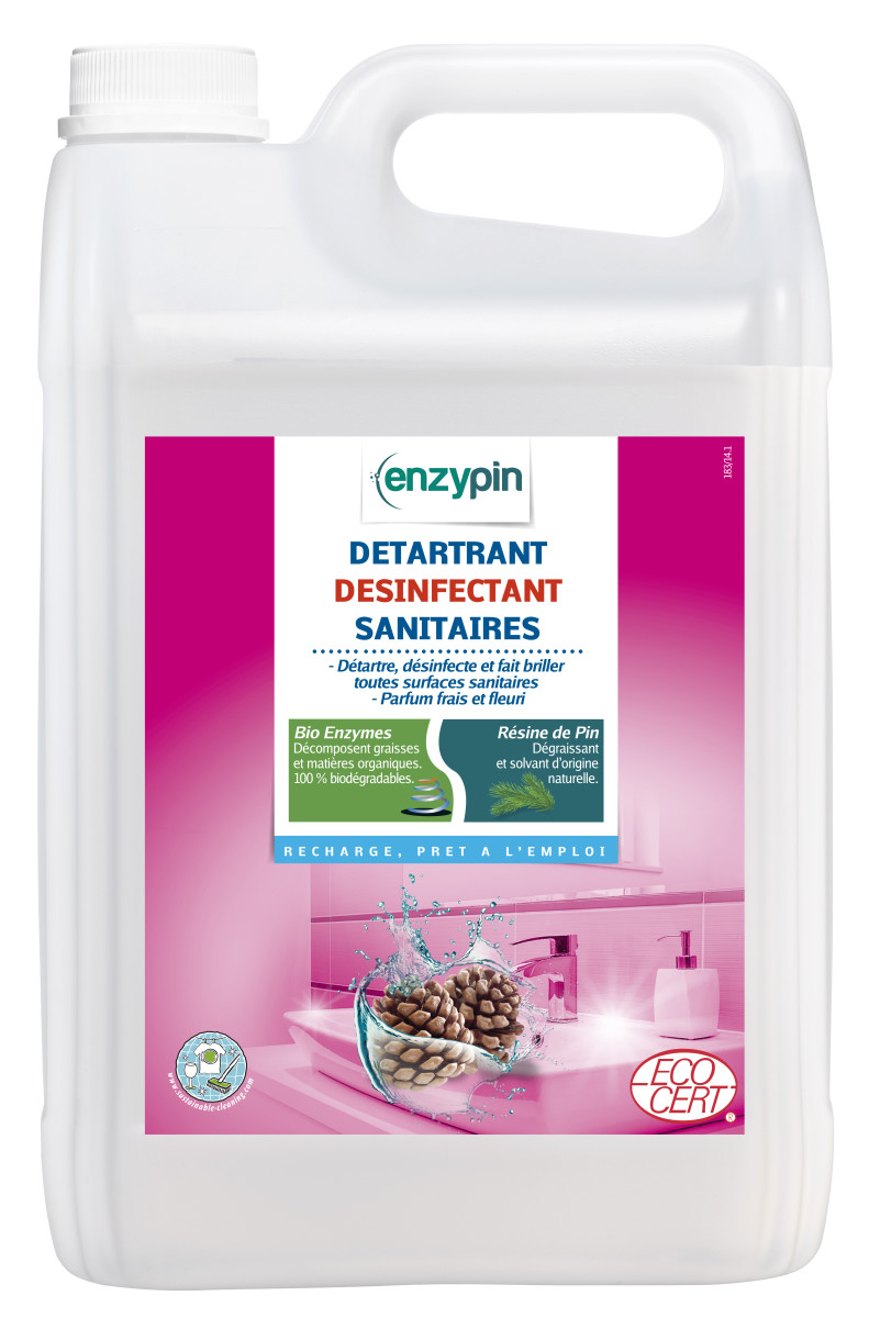 ENZYPIN DETARTRANT DESINFECTANT SANITAIRES ECOCERT 5L