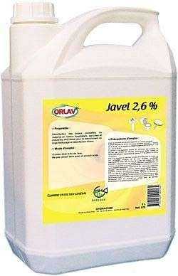 Eau De Javel 2.6% Le Bidon De 5 Litres
